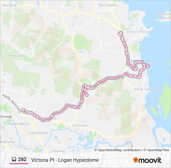282 Route: Schedules, Stops & Maps - Victoria Point (Updated)