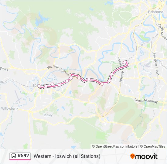 R592 Route: Schedules, Stops & Maps - Darra Station (Updated)