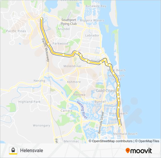 GCR1 Route: Schedules, Stops & Maps - Helensvale (Updated)