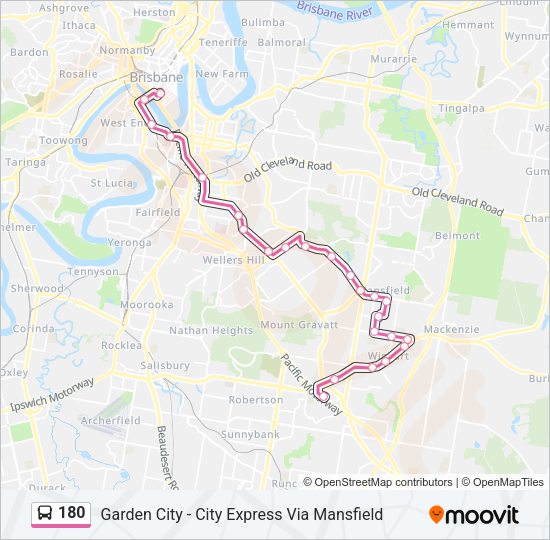 180 Route: Schedules, Stops & Maps - City, Elizabeth St Stop 81 (Updated)