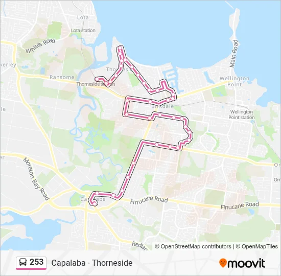 253 Route: Schedules, Stops & Maps - Thorneside (Updated)