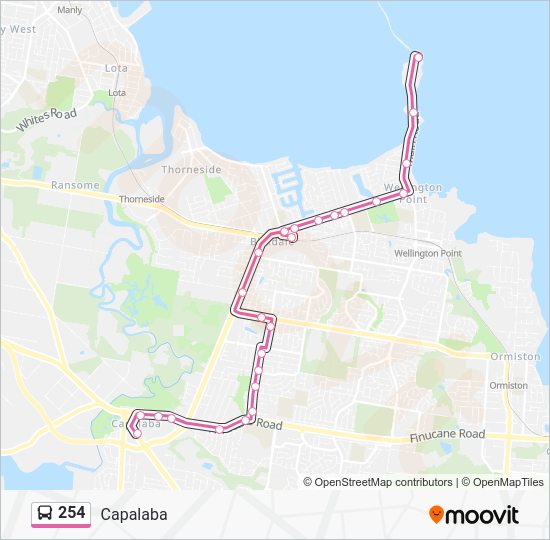 254 Route: Schedules, Stops & Maps - Capalaba (Updated)