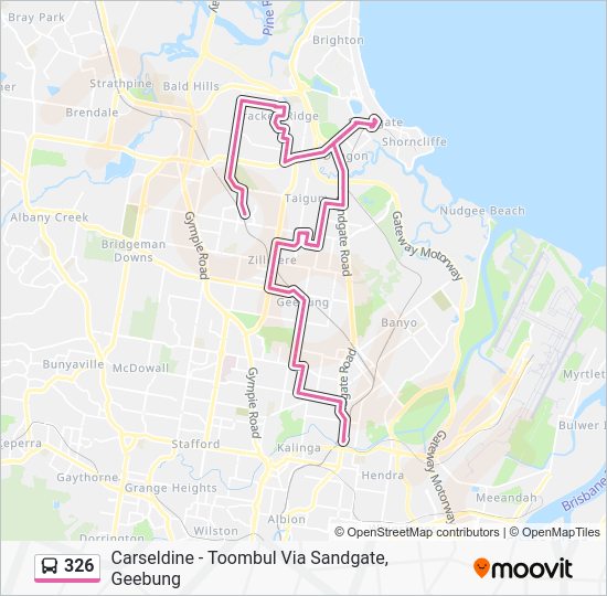 326 Route: Schedules, Stops & Maps - Toombul Interchange (Updated)
