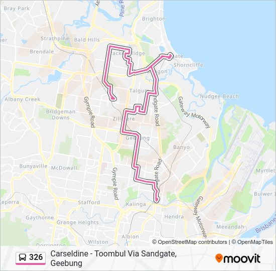 326 Route: Schedules, Stops & Maps - Carseldine Station (Updated)