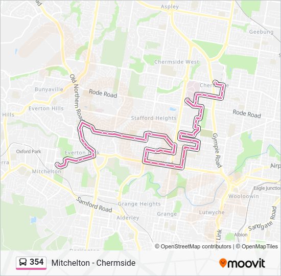 354 Route: Schedules, Stops & Maps - Chermside Interchange (Updated)