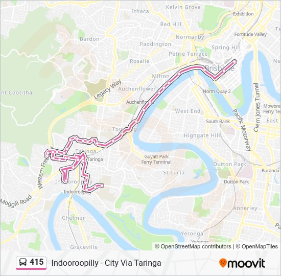 415 Route: Schedules, Stops & Maps - City, Adelaide St Stop 28 (Updated)