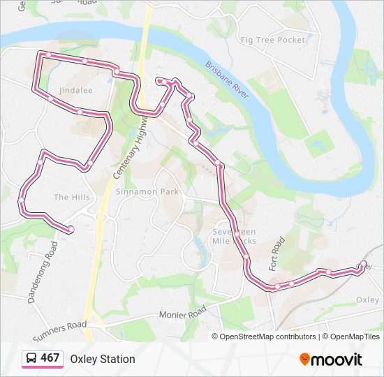 467 Route: Schedules, Stops & Maps - Oxley Station (Updated)
