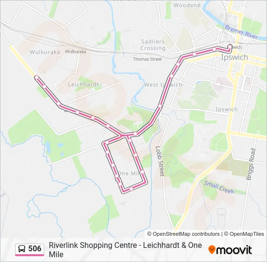 506 Route: Schedules, Stops & Maps - Ipswich Central (Updated)