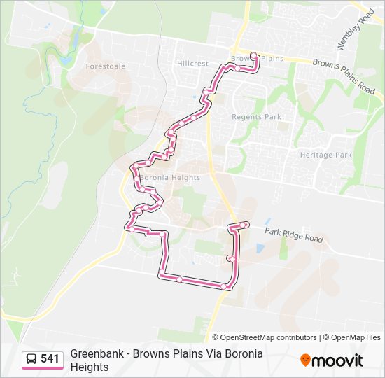 541 Route: Schedules, Stops & Maps - Browns Plains (Updated)