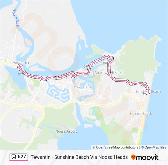 627 Route: Schedules, Stops & Maps - Tewantin Central (Updated)