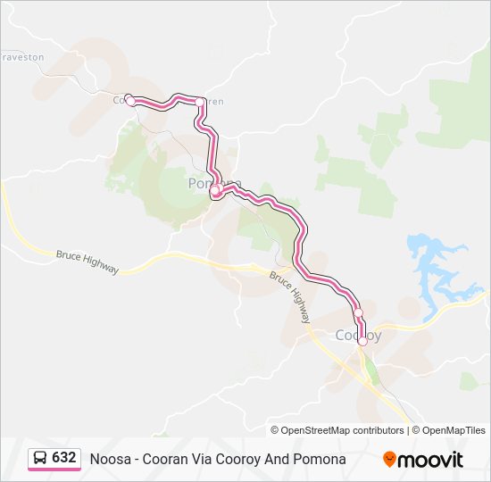632 Route: Schedules, Stops & Maps - Cooroy Station (Updated)