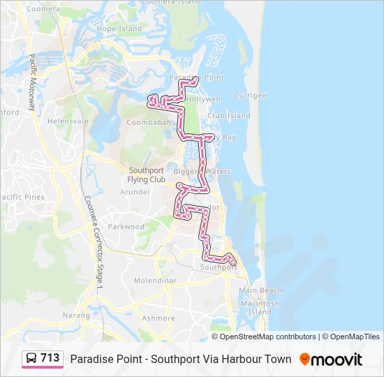 713 Route: Schedules, Stops & Maps - Paradise Point (Updated)