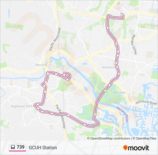 739 Route: Schedules, Stops & Maps - GCUH Station (Updated)