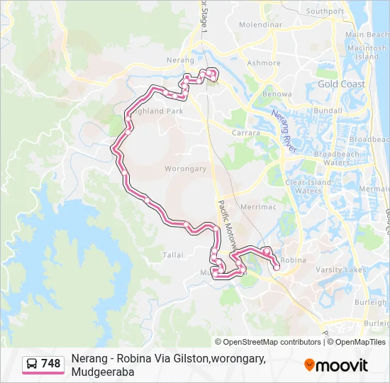 748 Route: Schedules, Stops & Maps - Robina Town Centre (Updated)