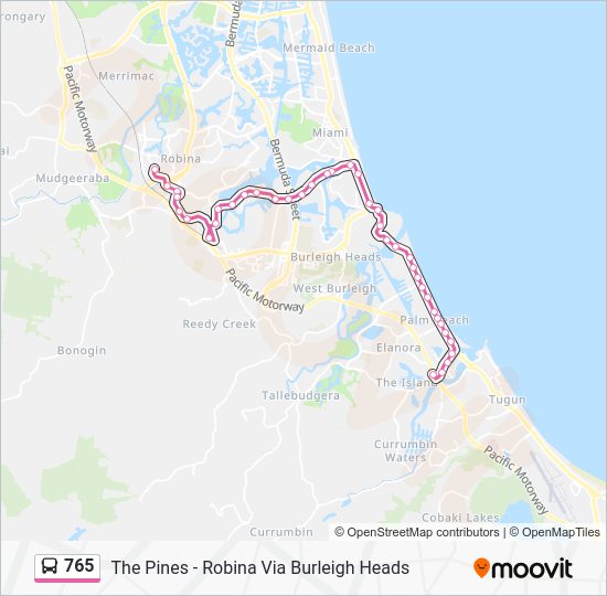 765 Route: Schedules, Stops & Maps - Robina Town Centre (Updated)