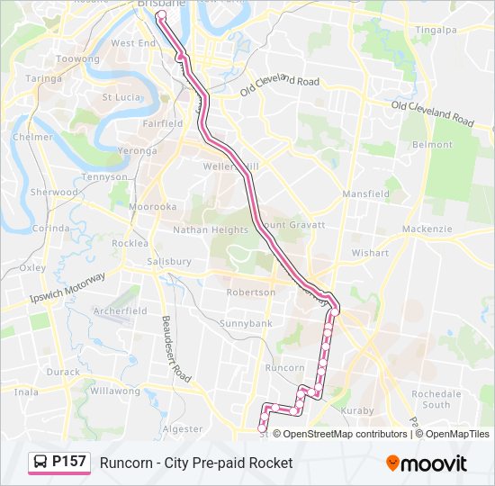 P157 Route: Schedules, Stops & Maps - Queen Street Station (Updated)