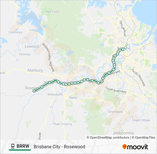 BRRW Route: Schedules, Stops & Maps - Rosewood Station (Updated)