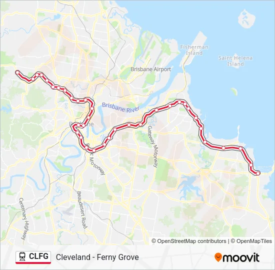 CLFG Route: Schedules, Stops & Maps - Ferny Grove Station (Updated)