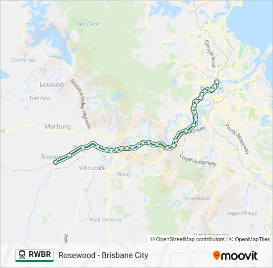 RWBR Route: Schedules, Stops & Maps - Bowen Hills Station (Updated)