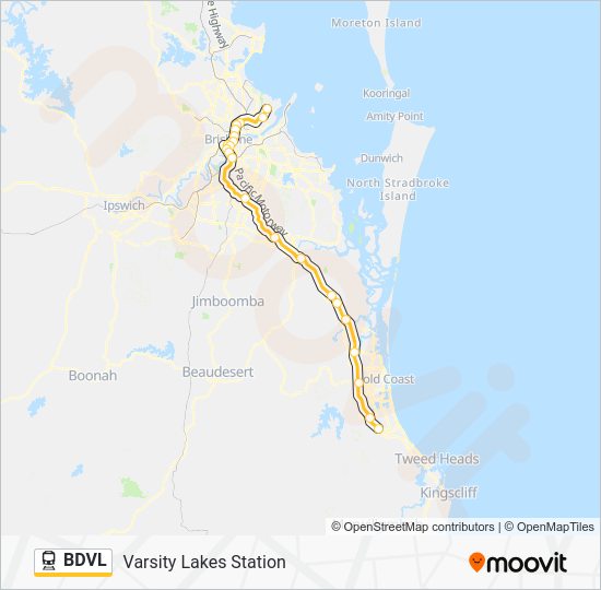 BDVL Route: Schedules, Stops & Maps - Varsity Lakes Station (Updated)