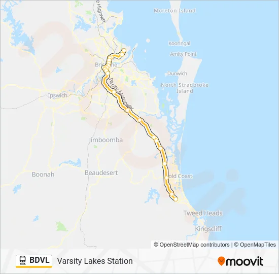 BDVL Route: Schedules, Stops & Maps - Varsity Lakes Station (Updated)