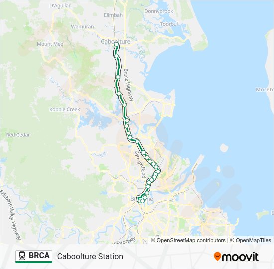 brca Route: Schedules, Stops & Maps - Caboolture Station (Updated)
