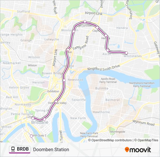 BRDB Route: Schedules, Stops & Maps - Doomben Station (Updated)