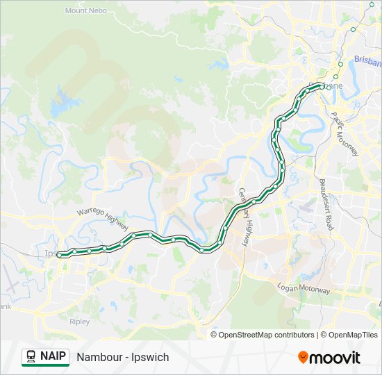 Línea naip: horarios, paradas y mapas - Ipswich Station (Actualizado)