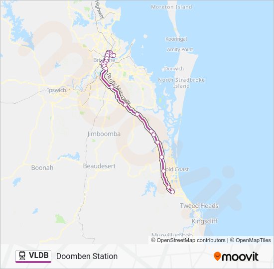 VLDB Route: Schedules, Stops & Maps - Doomben Station (Updated)