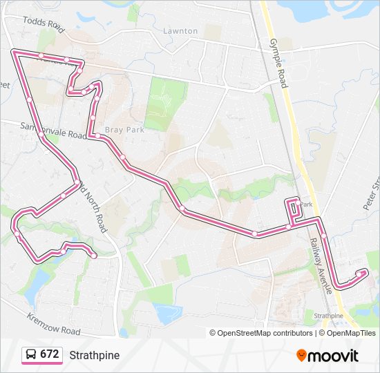 Línea 672: horarios, paradas y mapas - Strathpine (Actualizado)