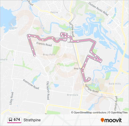 Línea 674: horarios, paradas y mapas - Strathpine (Actualizado)