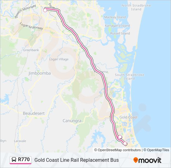 R770 Route: Schedules, Stops & Maps - Varsity Lakes Station (Updated)