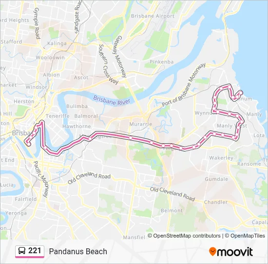 221 Route: Schedules, Stops & Maps - Pandanus Beach (Updated)