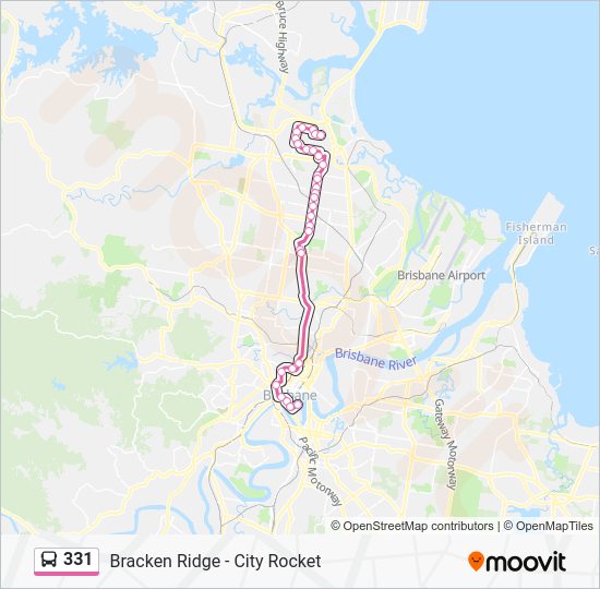 331 Route: Schedules, Stops & Maps - Bracken Ridge, Barrett St (Updated)
