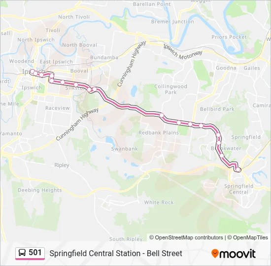 501 Route: Schedules, Stops & Maps - Springfield Station (Updated)