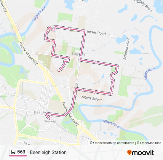 563 Route: Schedules, Stops & Maps - Beenleigh Station (Updated)