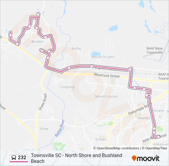 232 Route: Schedules, Stops & Maps - Burdell (Updated)