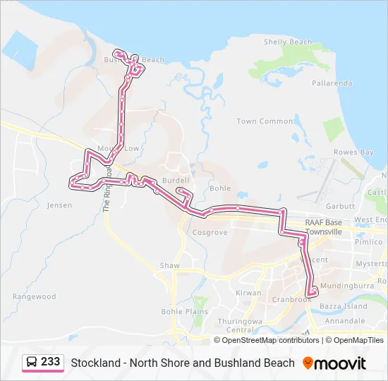 233 Route: Schedules, Stops & Maps - Aitkenvale Shopping Centre (Updated)