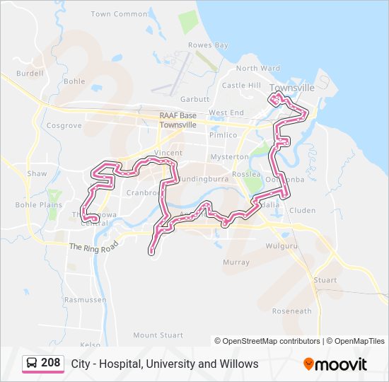 208 Route: Schedules, Stops & Maps - Townsville City (Updated)
