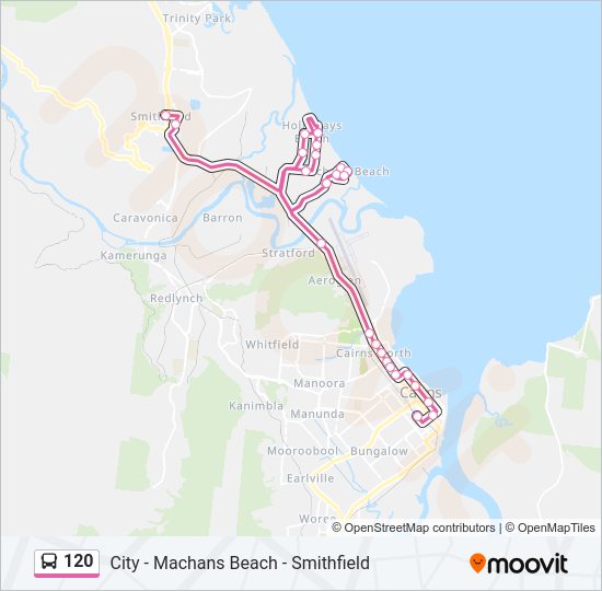 120 Route: Schedules, Stops & Maps - Cairns Central (Updated)