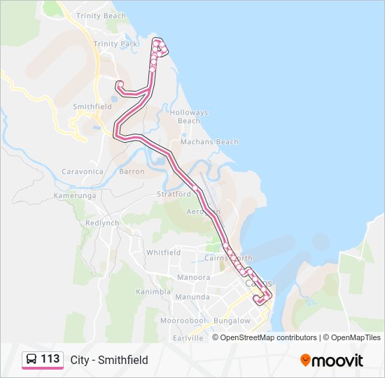 113 Route: Schedules, Stops & Maps - Cairns Central (Updated)