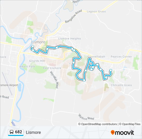 682 Route: Schedules, Stops & Maps - Lismore (Updated)