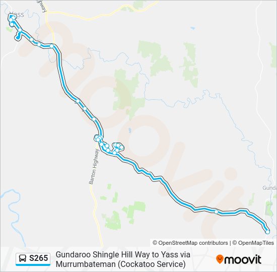 s265 Route: Schedules, Stops & Maps - Yass HS (Updated)