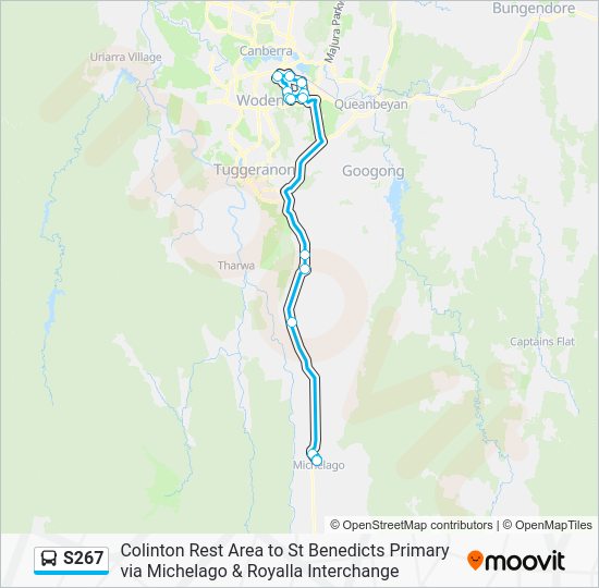 s267 Route: Schedules, Stops & Maps - St Benedicts Primary (Updated)