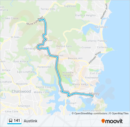 141 Route: Schedules, Stops & Maps - Austlink (Updated)