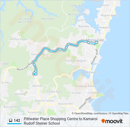 142 Route: Schedules, Stops & Maps - Kamaroi School (Updated)