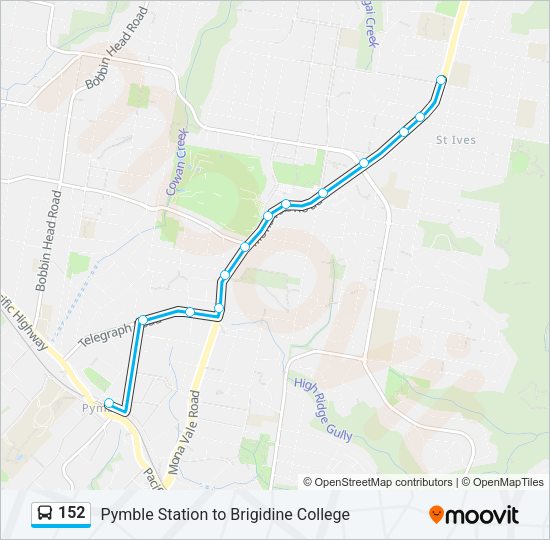 152 Route: Schedules, Stops & Maps - Brigidine College (Updated)