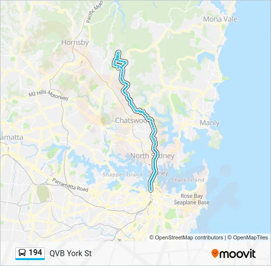 194 Route: Schedules, Stops & Maps - QVB York St (Updated)
