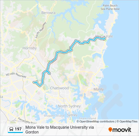 197 Route: Schedules, Stops & Maps - Mona Vale (Updated)