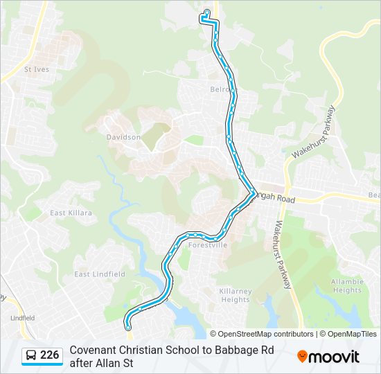 226 Route: Schedules, Stops & Maps - East Roseville (Babbage Road ...